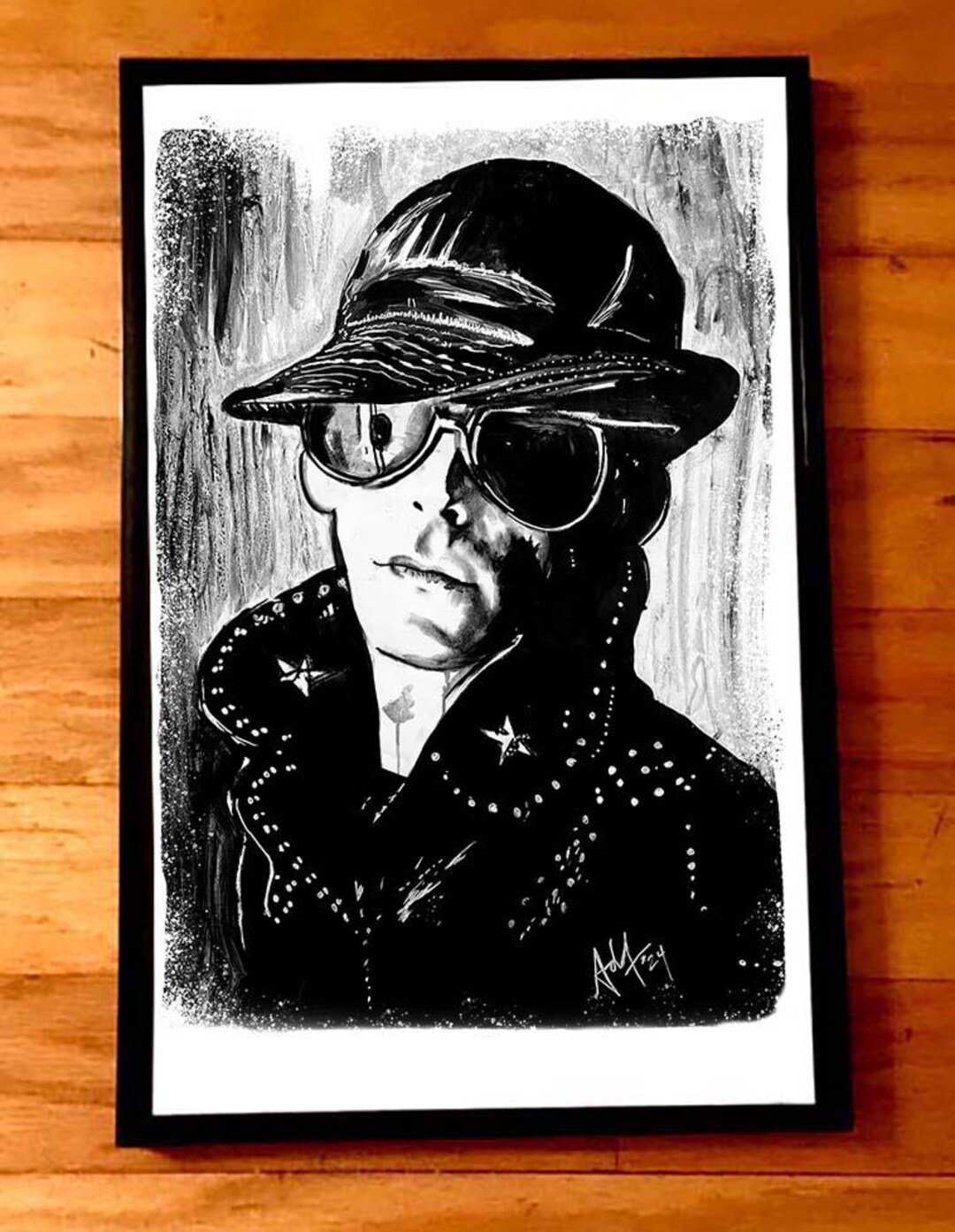 LOU REED Rare Signed Numbered Art Print by Adam Turkel Glam Rock 70s ...