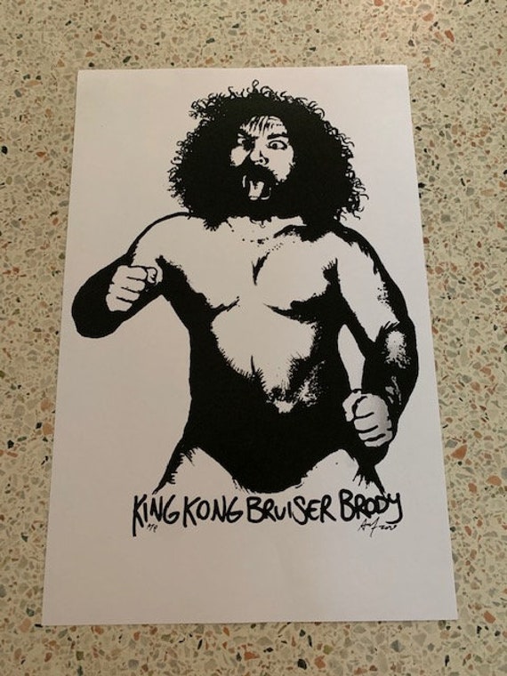 BRUISER BRODY Rare Signed Numbered Art Print by Adam Turkel | Etsy