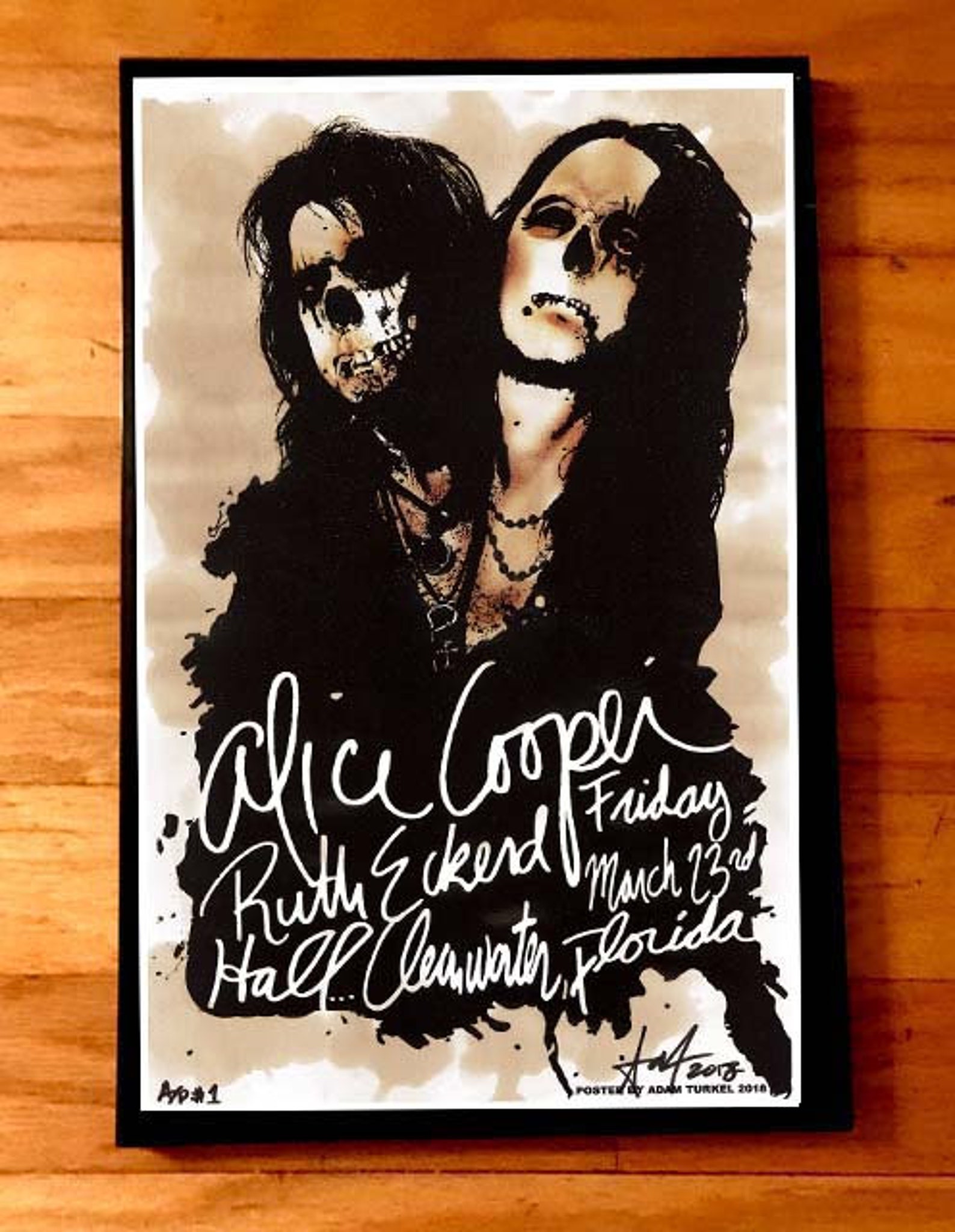 ALICE COOPER Rare Signed and Numbered Gig Poster by Adam - Etsy
