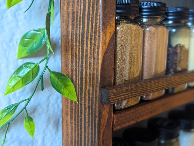 Large 5-tier Spice Rack for Kitchen, Wall Mounted - Etsy