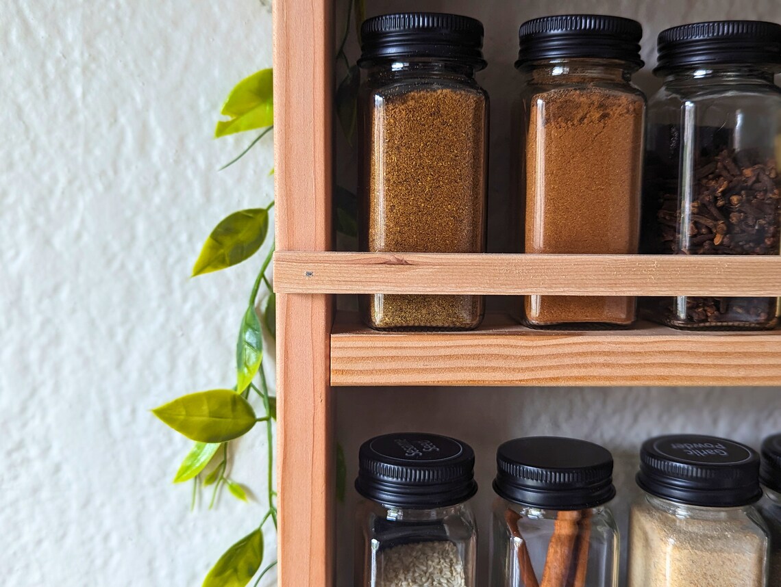 Large 5-tier Spice Rack for Kitchen, Wall Mounted - Etsy
