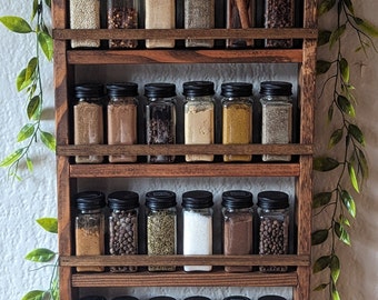 Large 5-tier Spice Rack for Kitchen, Wall Mounted - Etsy