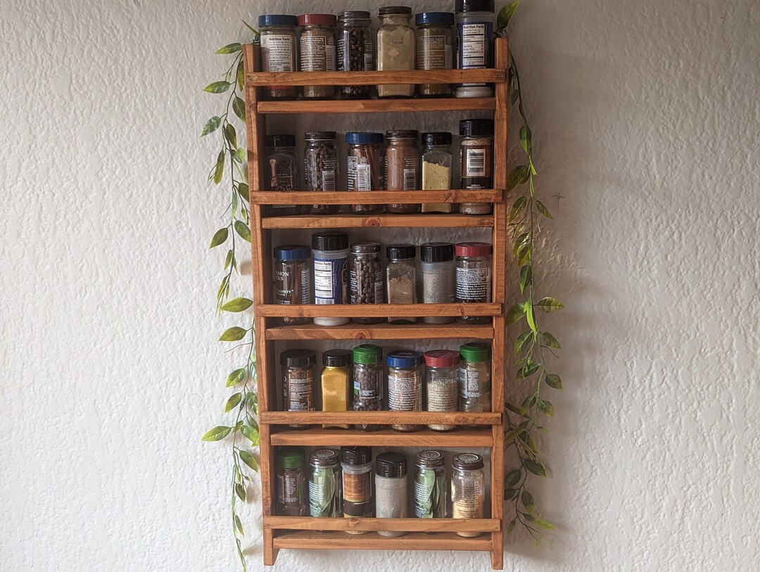 Large 5-tier Spice Rack for Kitchen Wall Mounted - Etsy