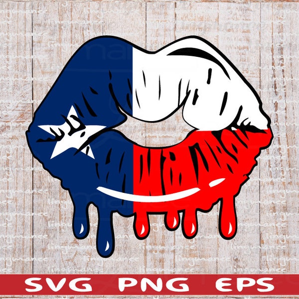 Distressed Lips Svg - Etsy