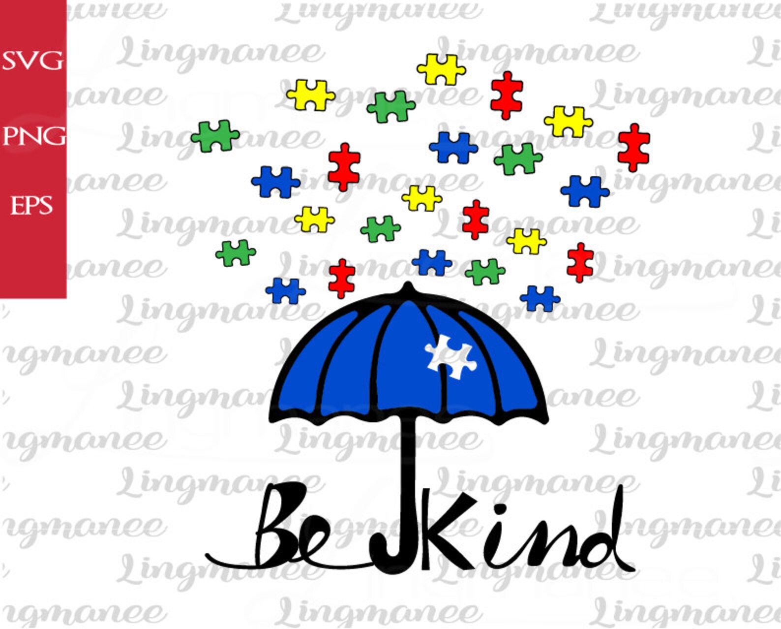 Be Kind Svg. Autism Svg .autism Awareness Svg Puzzle Piece - Etsy