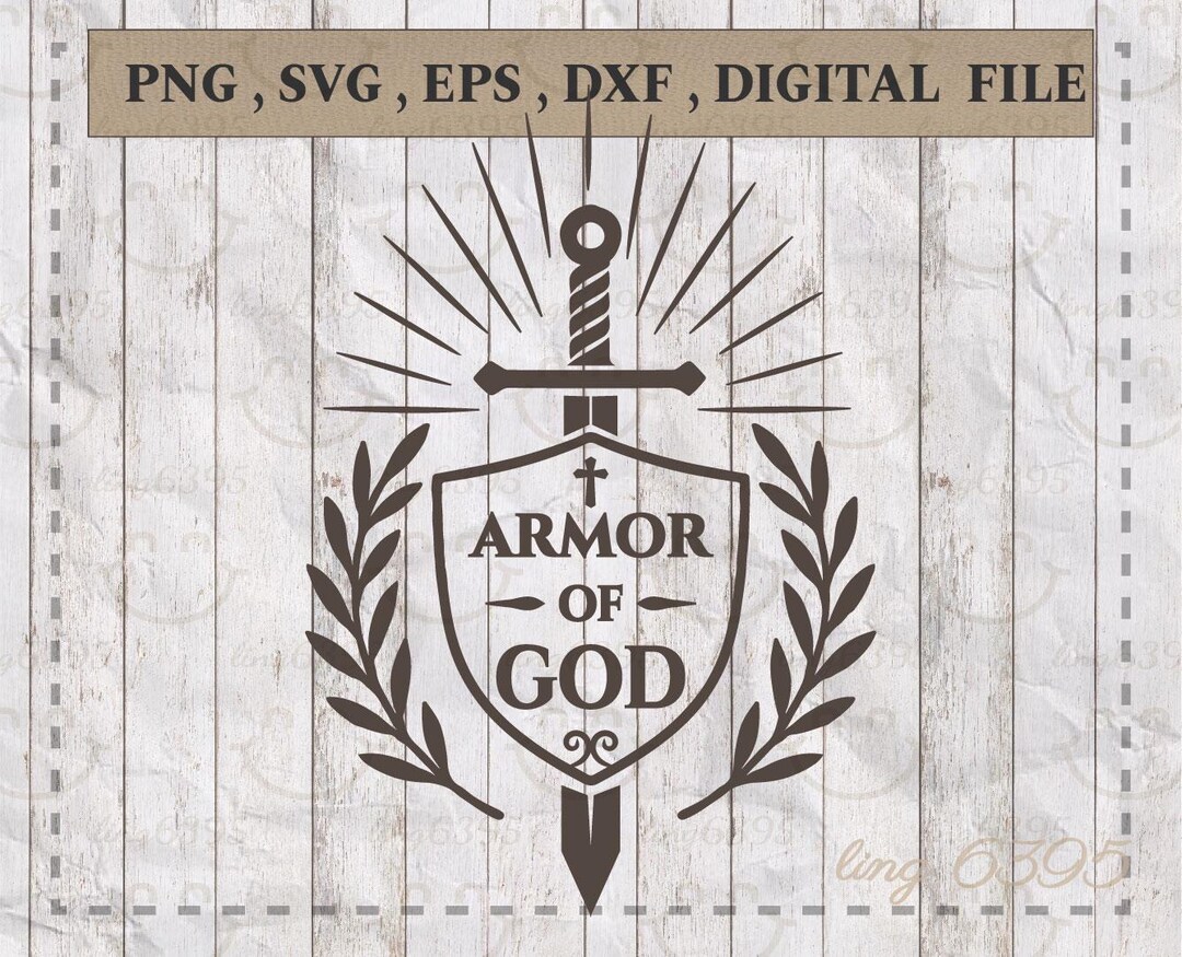 Armor of God SVG: Christian Warrior Shield Cross (digital File) - Etsy