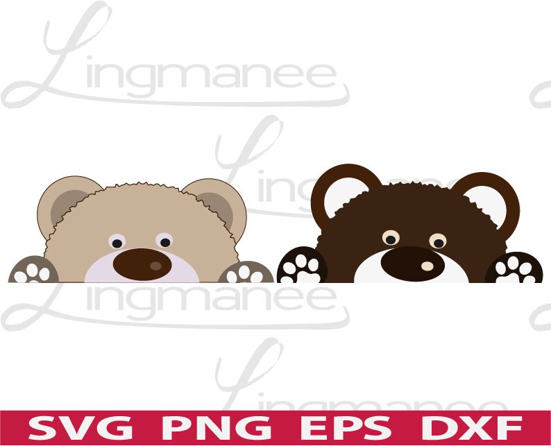 Peek a Boo Bear Svg. Peek a Boo Svg , Dxf Eps Png Svg Files. - Etsy