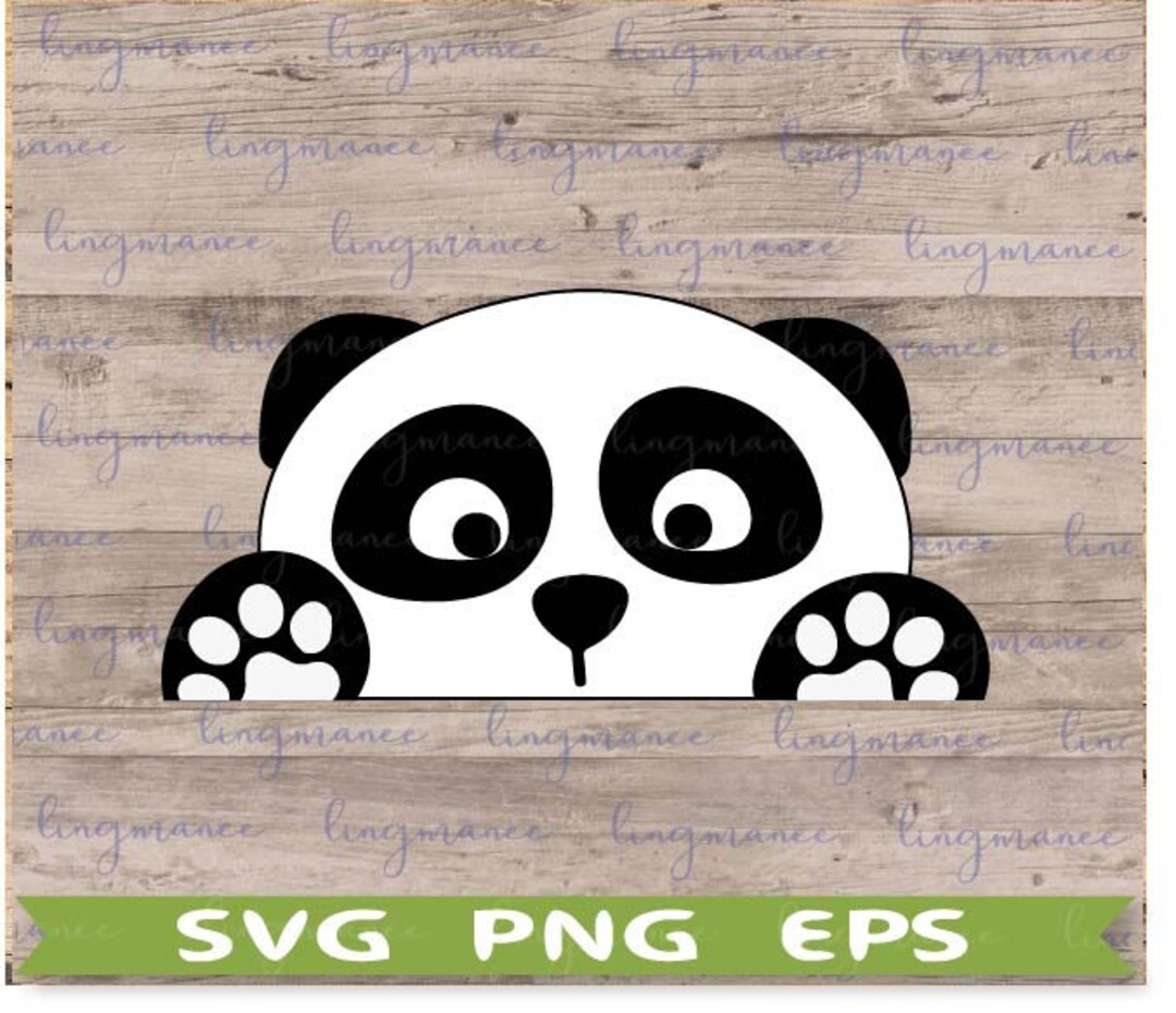 Peekaboo Panda Svg. Peek a Boo Svg . Panda Svg . Svg File . Digital ...