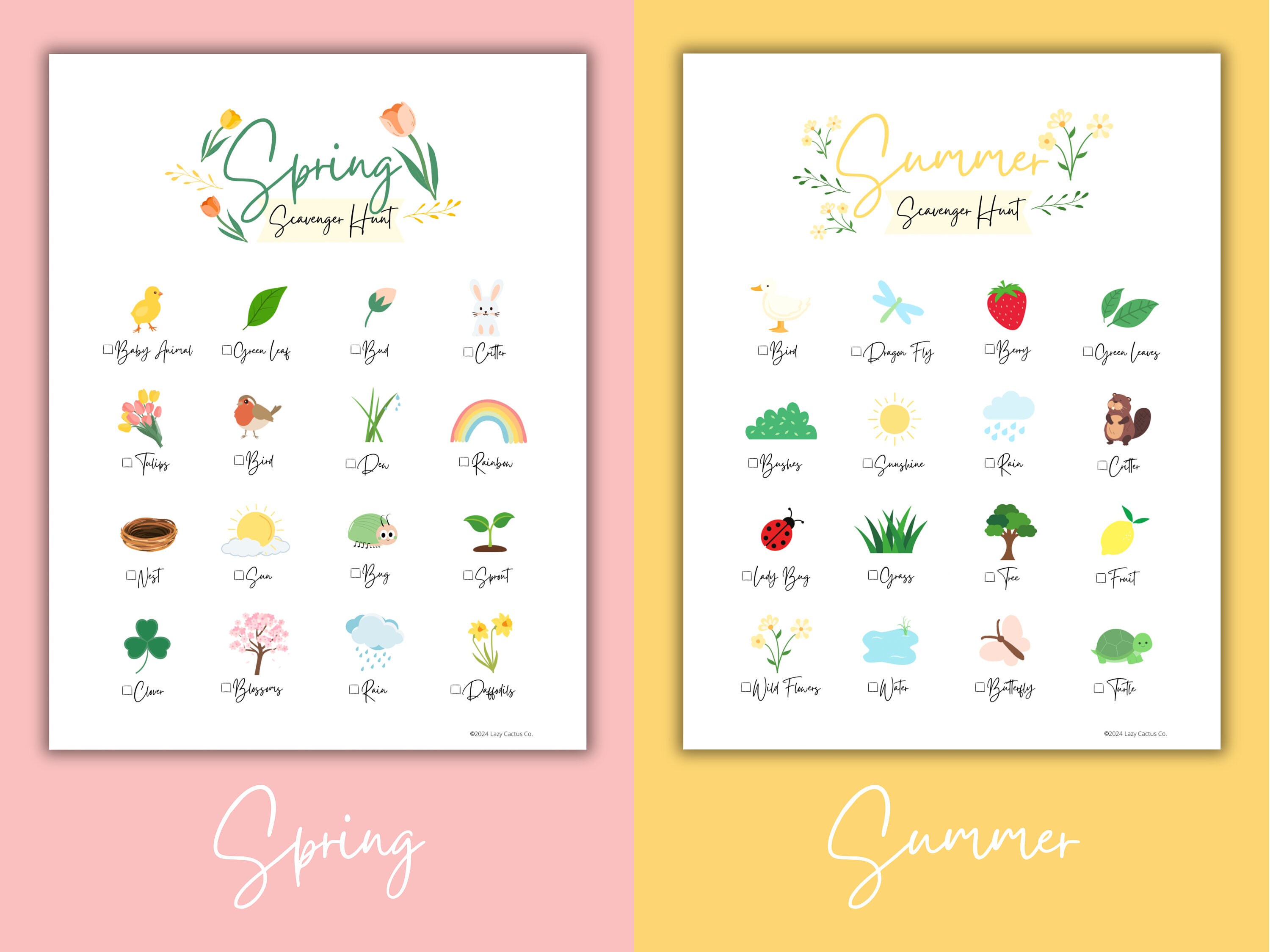 Seasonal Scavenger Hunts | Nature Bundle | Instant Download | PDF | US ...