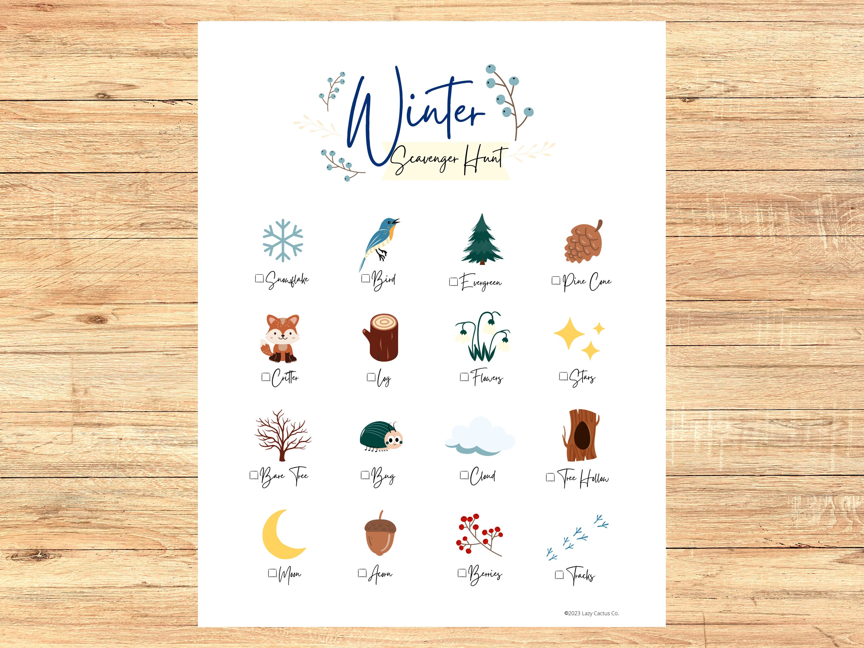 Winter Scavenger Hunt Bundle: Town & Nature (PDF) - Etsy