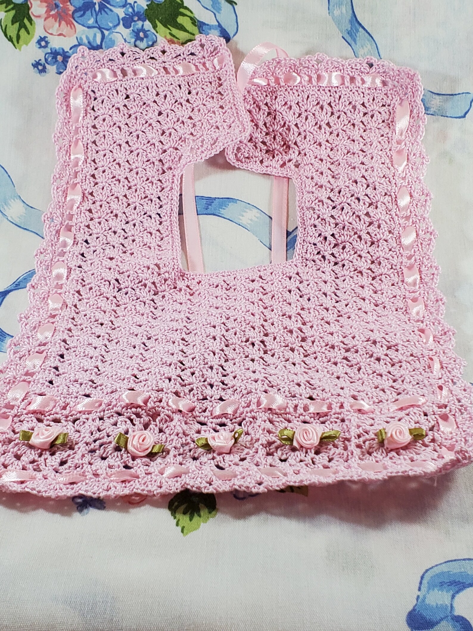 Classic Bonnet Booties & Bib Set Baby Girl 0-3 Months Pink Cotton ...