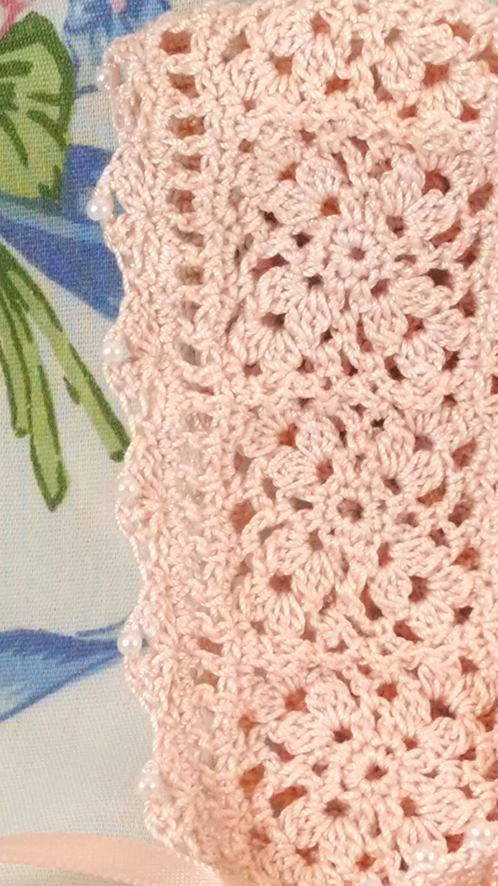 Peach Traditional Bonnet and Baby Ballet Slippers Set Thread Crochet ...