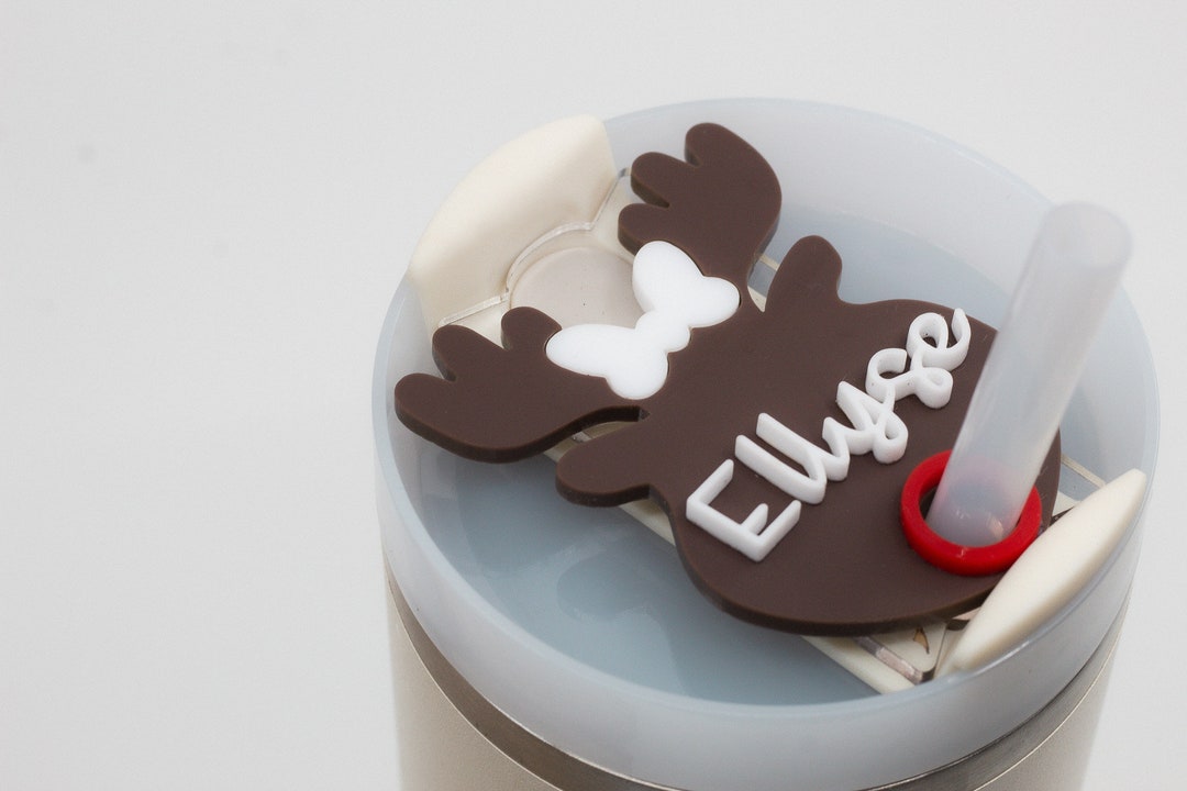 2.0 Rudolph Tumbler Name Tag Personalized Christmas Name - Etsy