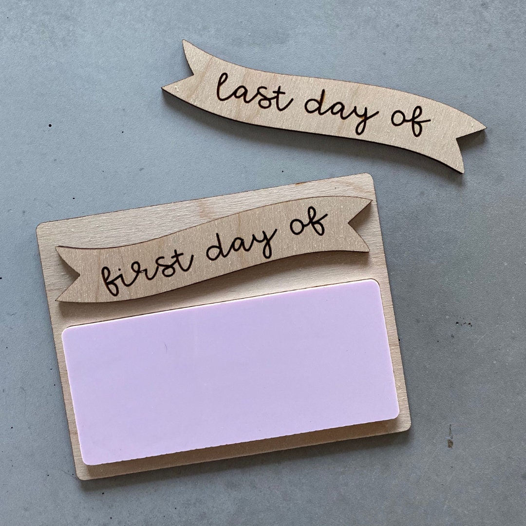 Mini Back to School Sign Reusable First and Last Day of School Photo ...