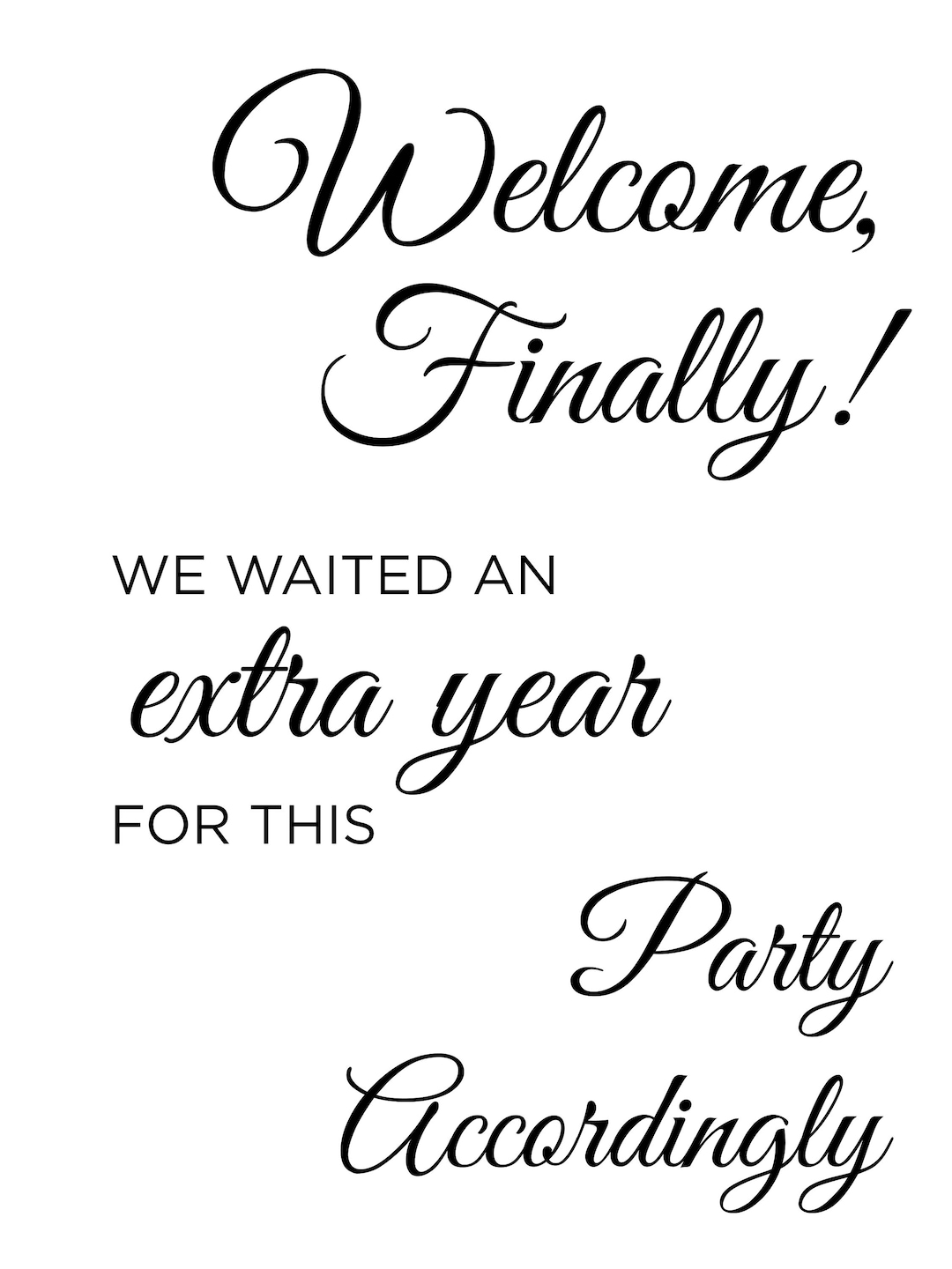 Welcome Wedding Sign Designed for 36x48 Inch Sign - Etsy