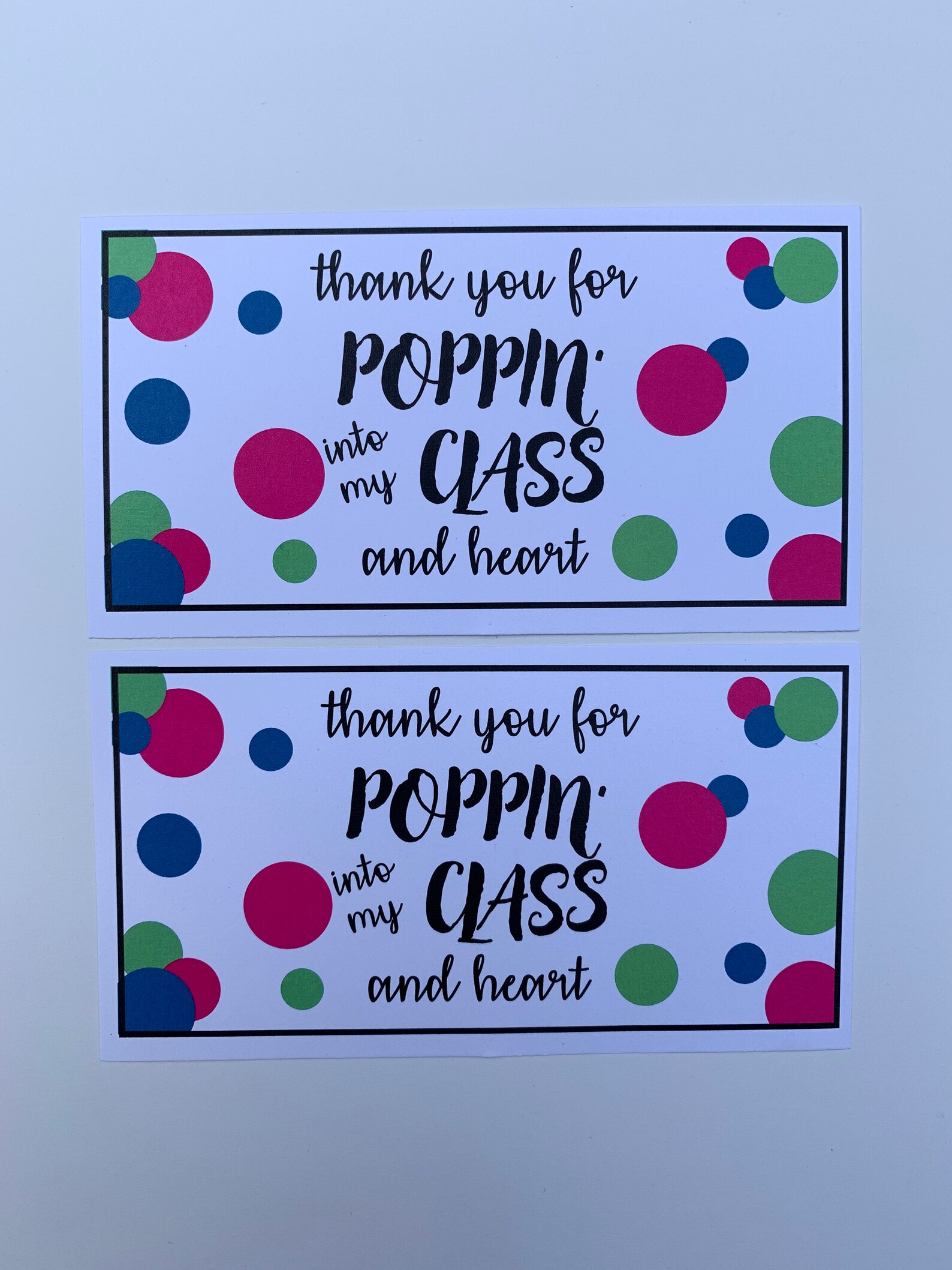 Thank You For Poppin' Into My Class And Heart End Of Year Tags - Etsy.de