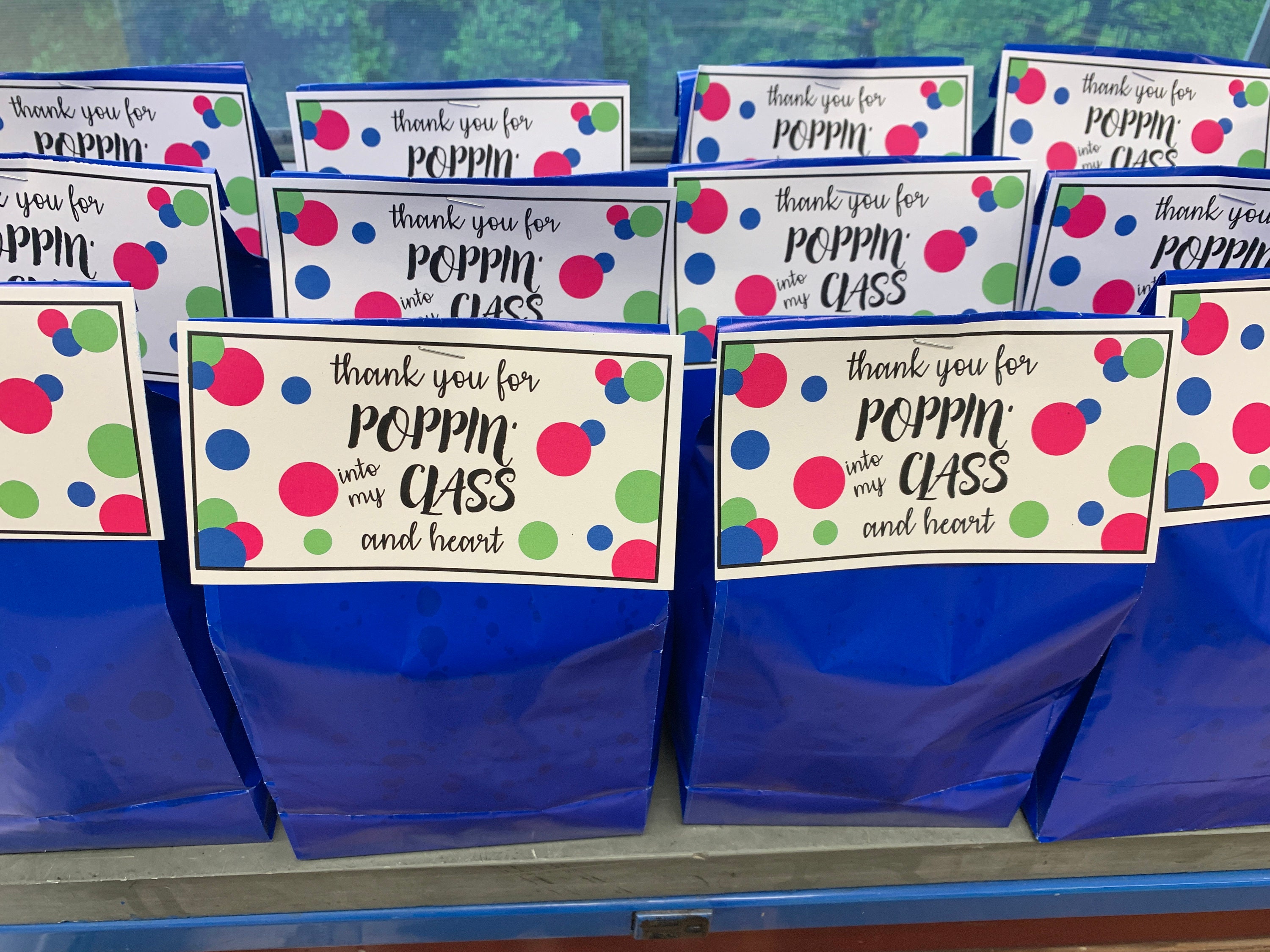 Thank You For Poppin' Into My Class And Heart End Of Year Tags - Etsy.de