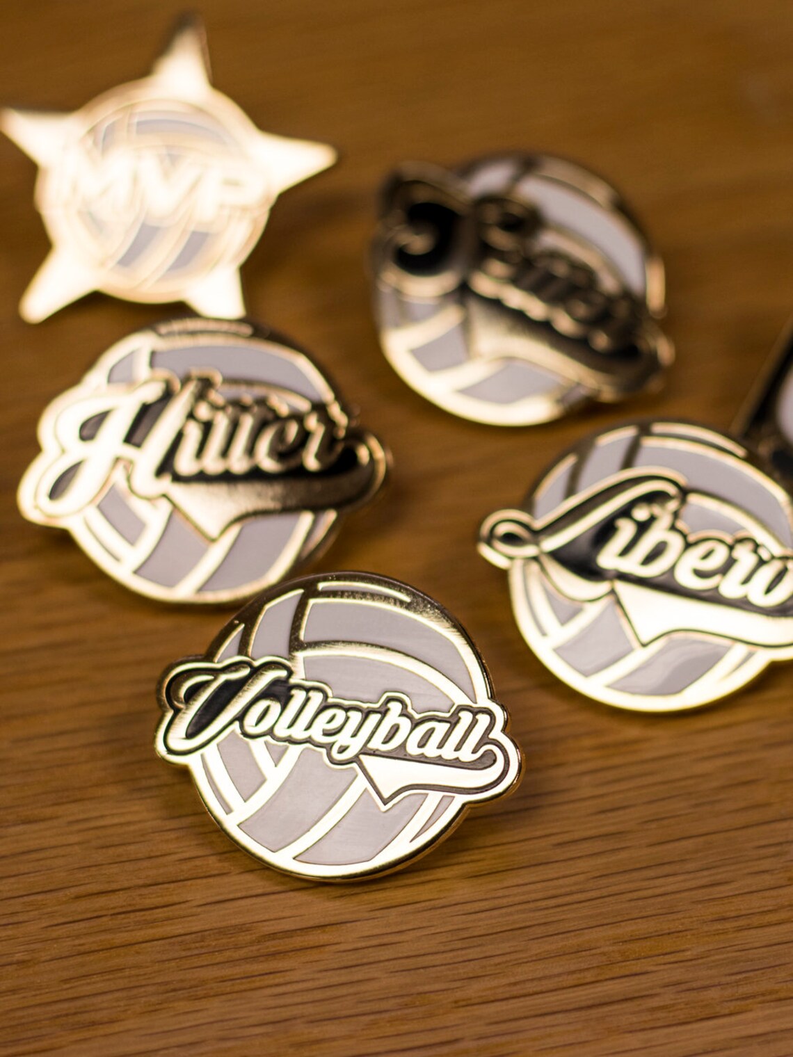 Volleyball Position/captain Pins Great for Letterman's - Etsy