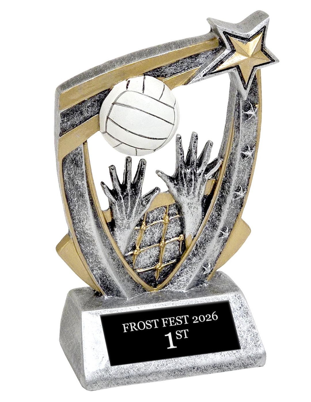 Laser Engraved Custom Hands Volleyball Trophy! - Etsy