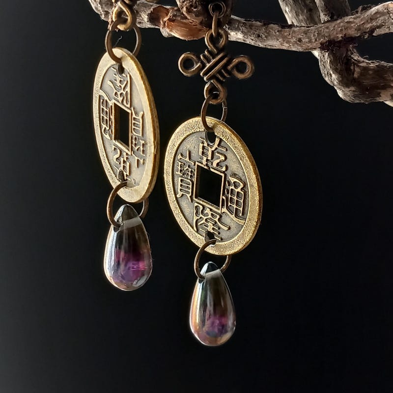 Coin Earrings - Etsy