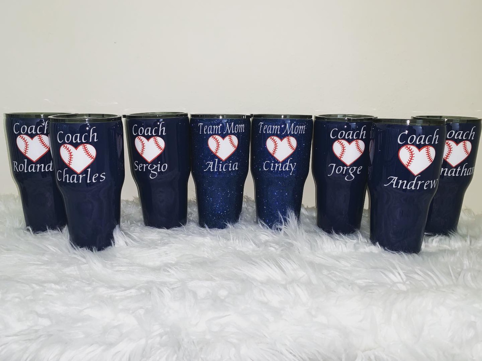 Baseball Tumblers Coach Cups Glitter Cups Customized Cups - Etsy