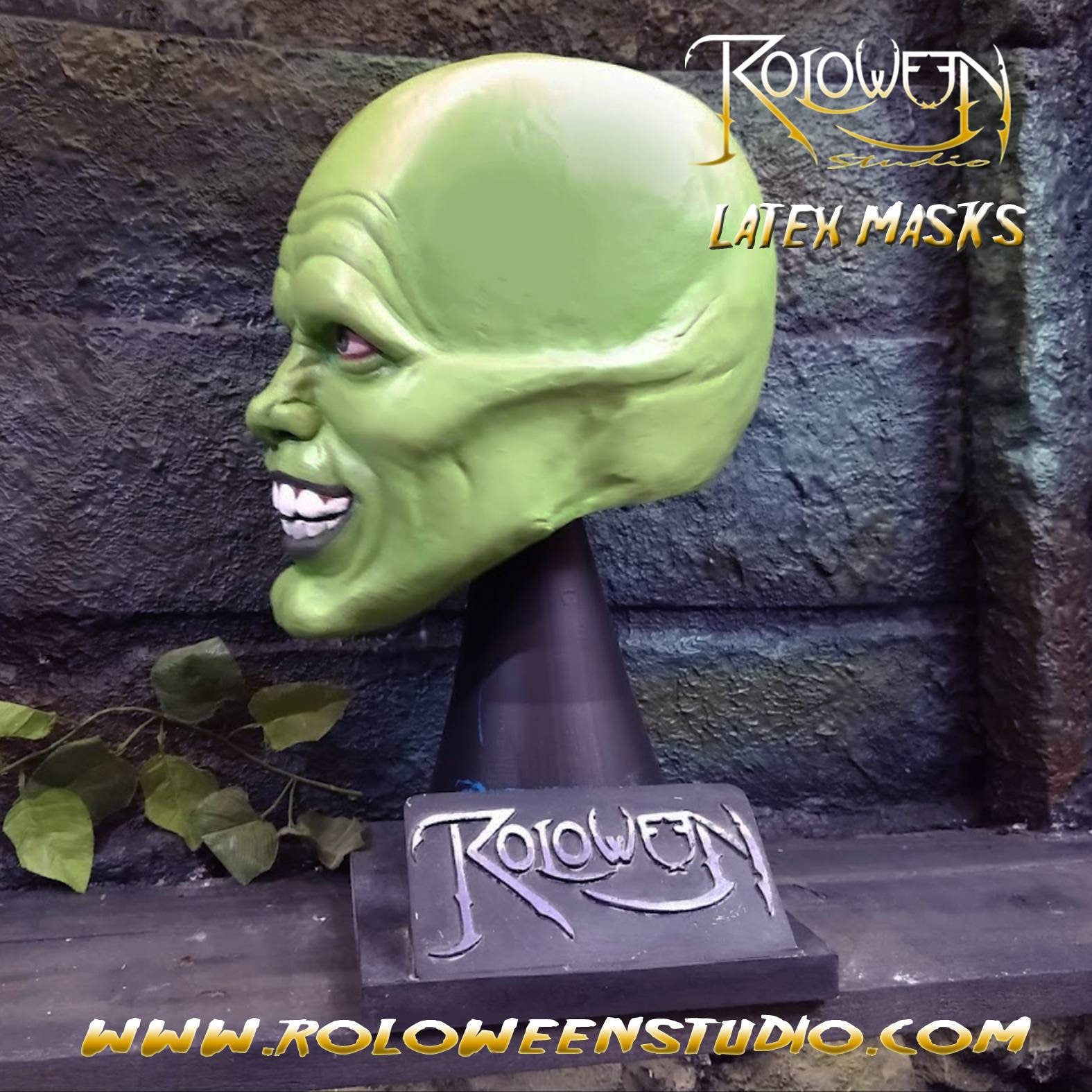 The Mask Green Comic Style Latex Mask – Expressive Movie Cosplay Mask ...