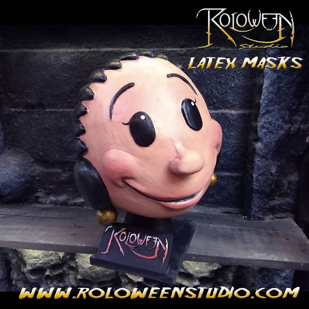 Popeye the Sailor Oliveoyl Olivia Olivo Latex Mask / Special Edition ...