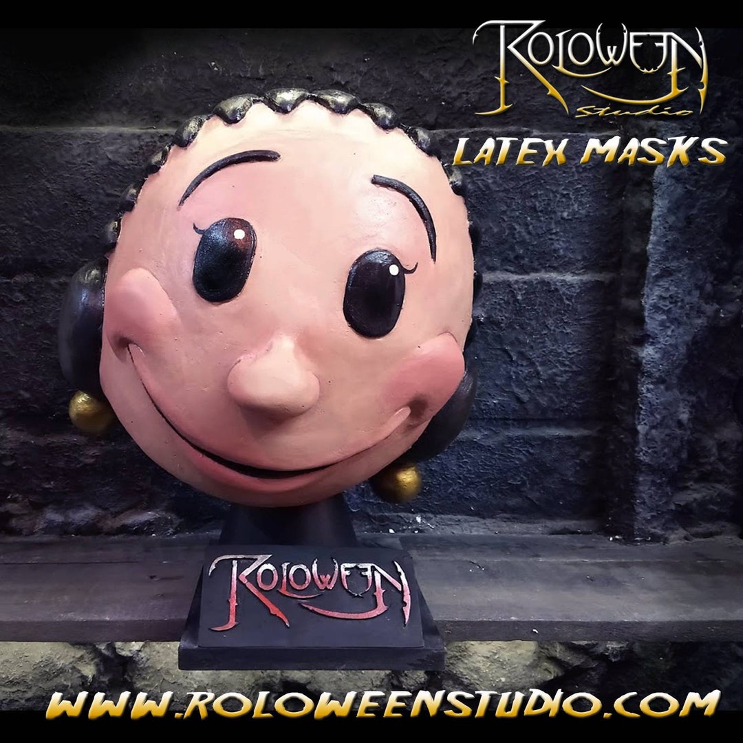 Oliveoyl Olivia Olivo popeye the Sailor Man Latex Mask, Special Edition ...