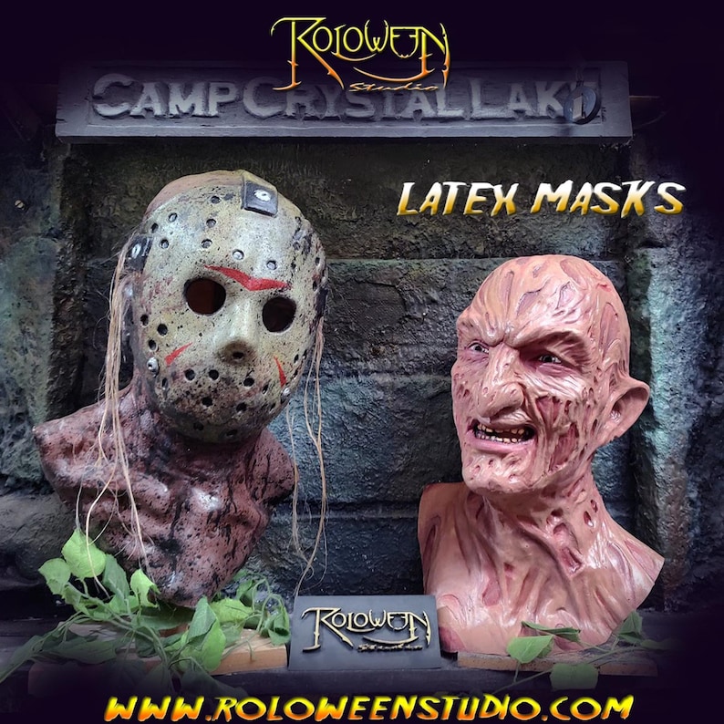Jason Voorhees VS Freddy Krueger, Latex Mask, Halloween, Horror - Etsy