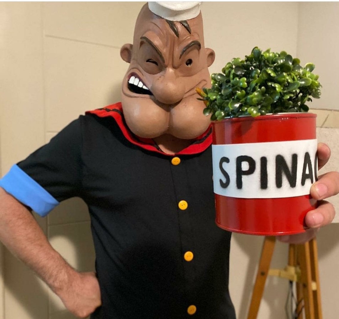 Popeye the Sailor Man Latex Mask | Etsy