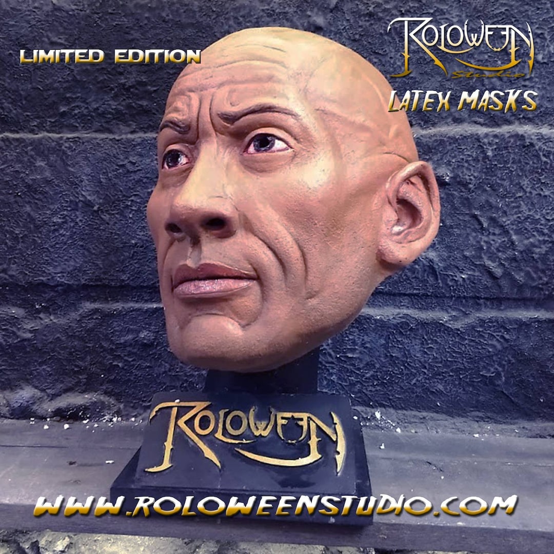 Black Adam Anti-heroe Latex Mask, La Máscara De Rock Dwayne Johnson ...