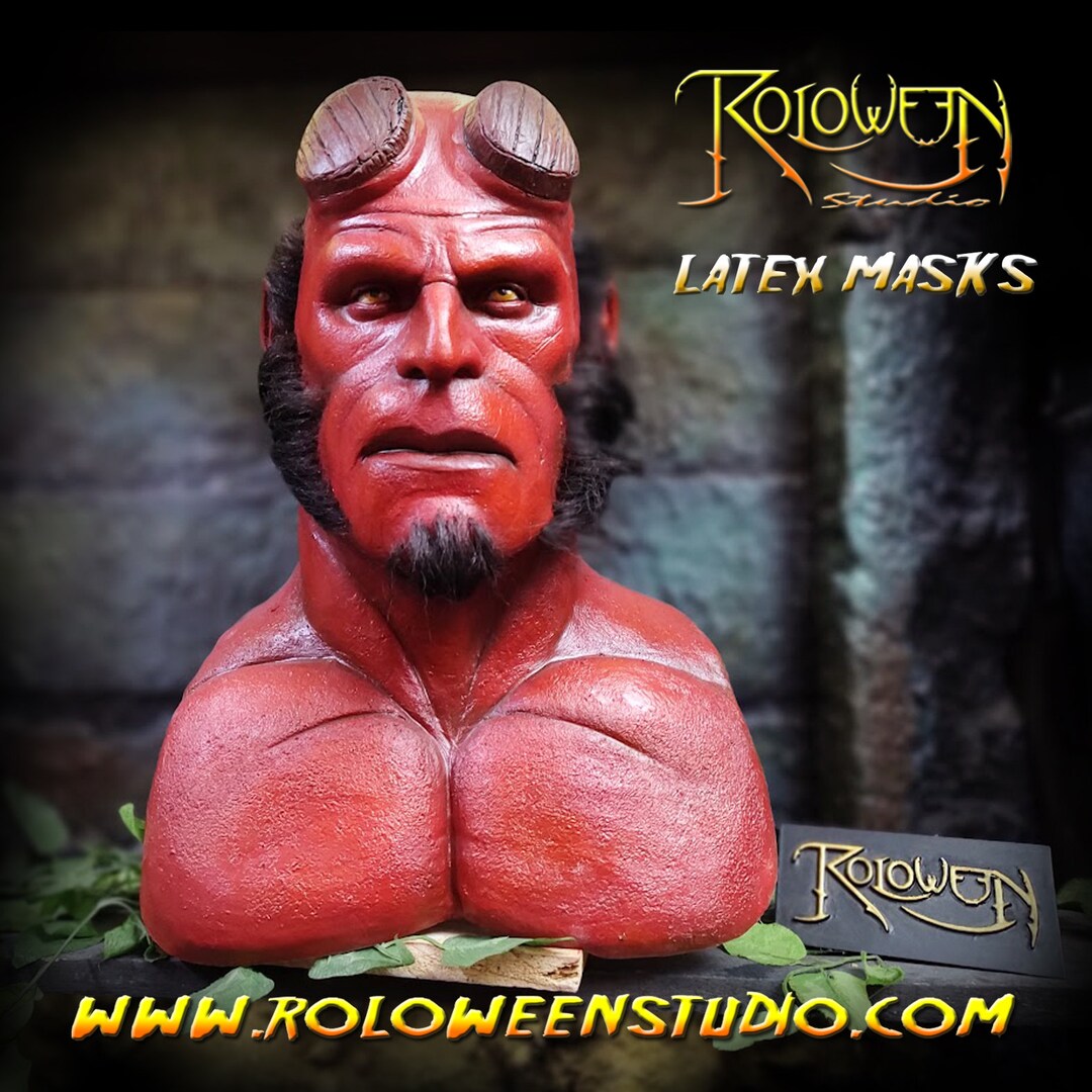 Hellboy Ron Perlman Latex Mask Deluxe Red Demon, Anung-un-rama ...