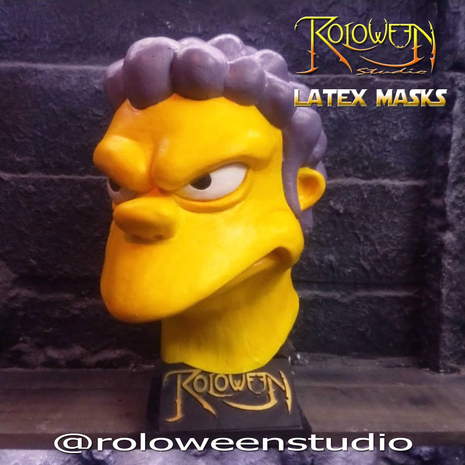 Moe the bartender/Mask The Simpsons/ Moe Szyslak latex mask/ | Etsy