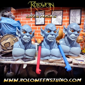 Panthro Thundercats Latex Mask/ Vintage Includes Nun Chacos and Display ...