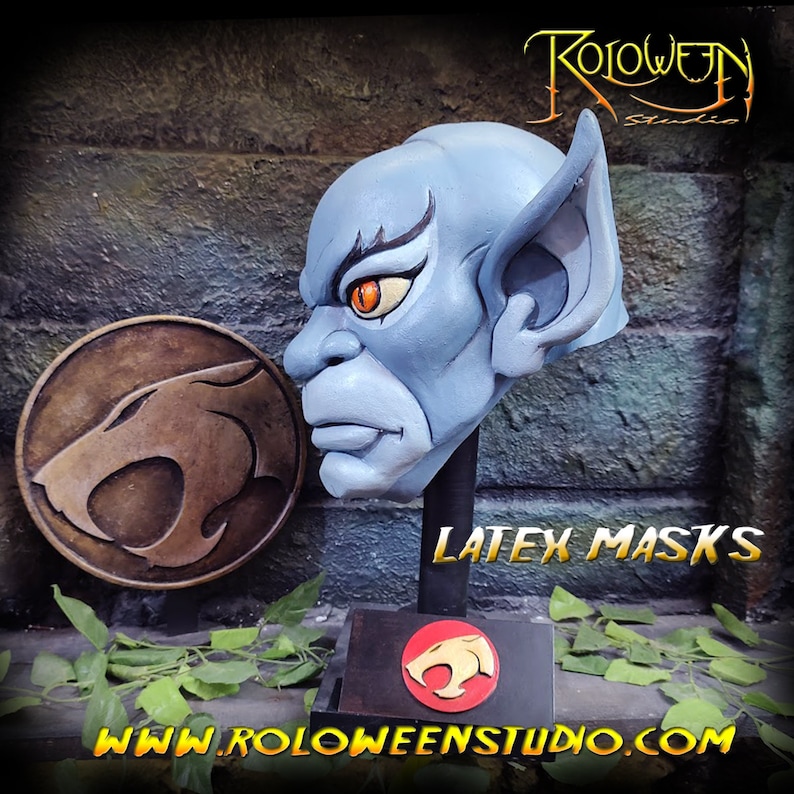 Panthro Thundercats Inspired Latex Mask - Realistic 80s Cartoon Warrior ...