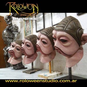 Nien Nunb Star Wars Latex Mask Sullustan the Force Awakens / Mike Quinn ...