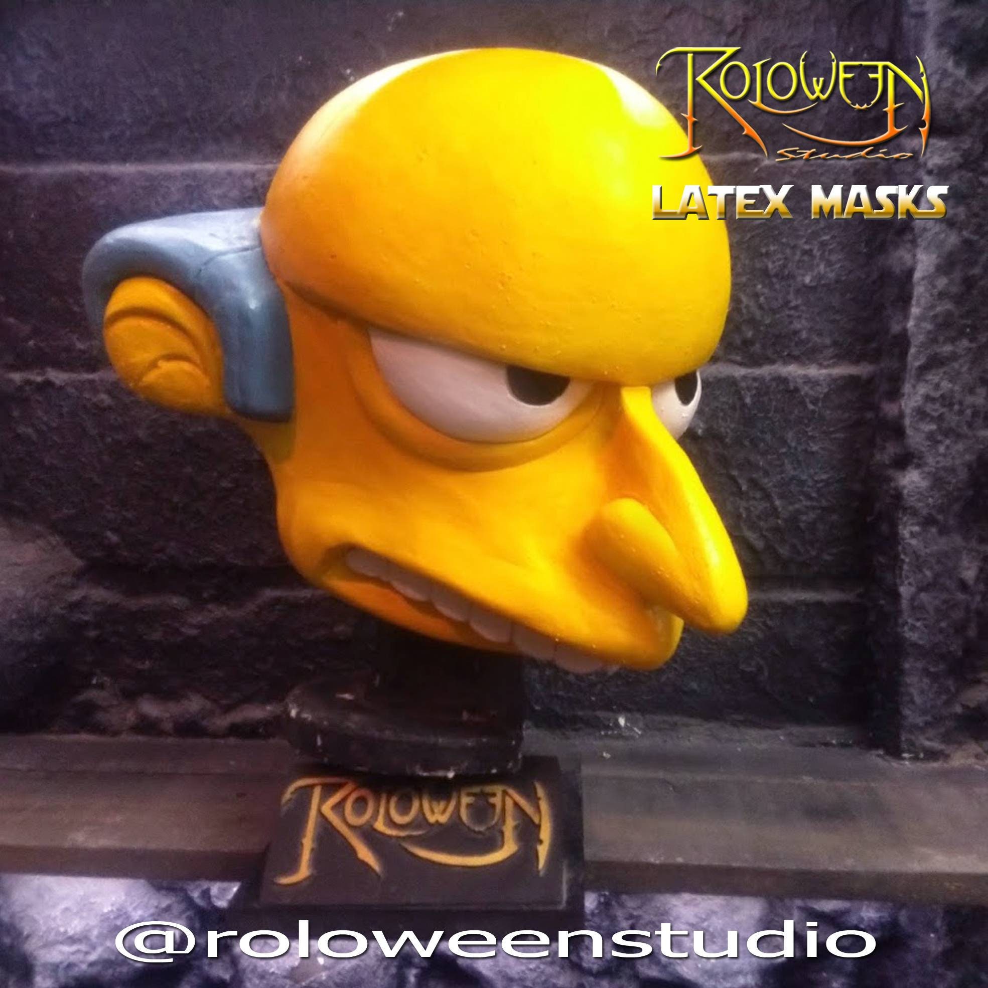 Mr. Burns Latex Mask the Simpsons Montgomery Monty - Etsy