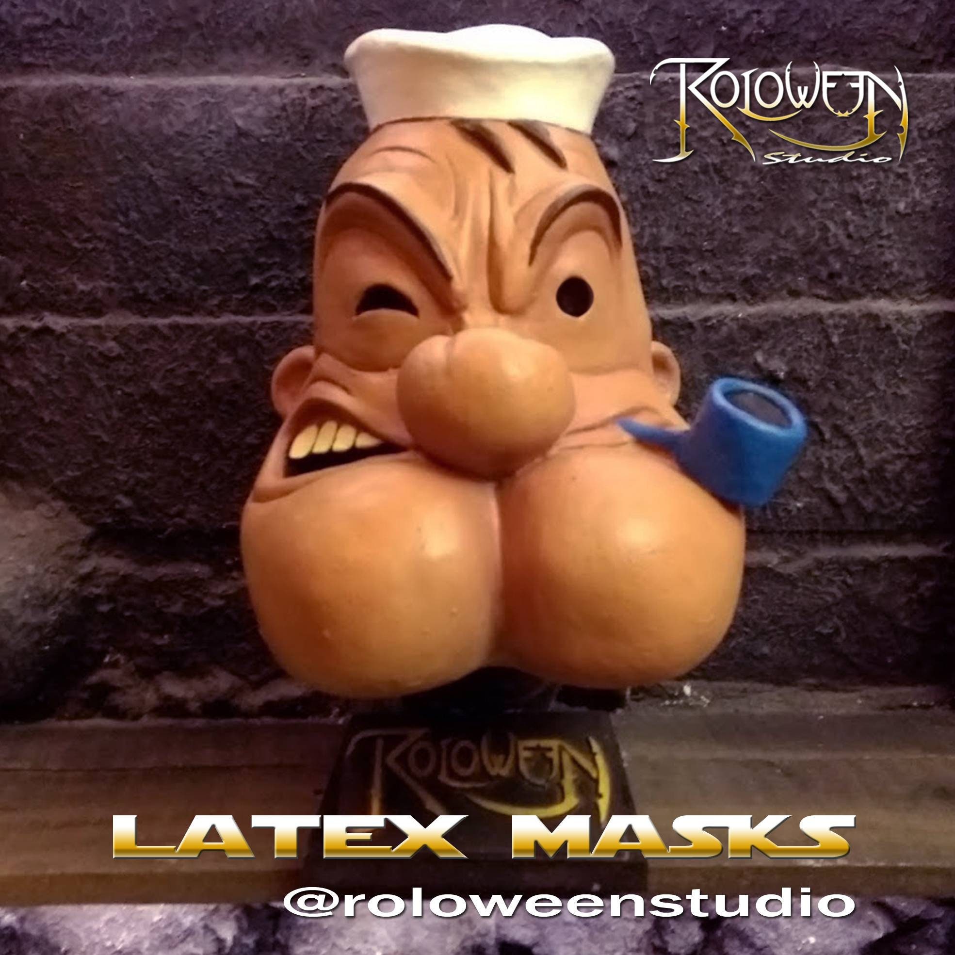 Popeye the Sailor Man Latex Mask | Etsy