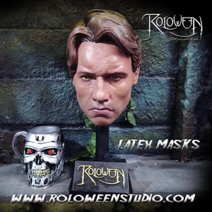 Arnold Schwarzenegger Latex Mask Deluxe, Terminator 1984, T-800 - Etsy
