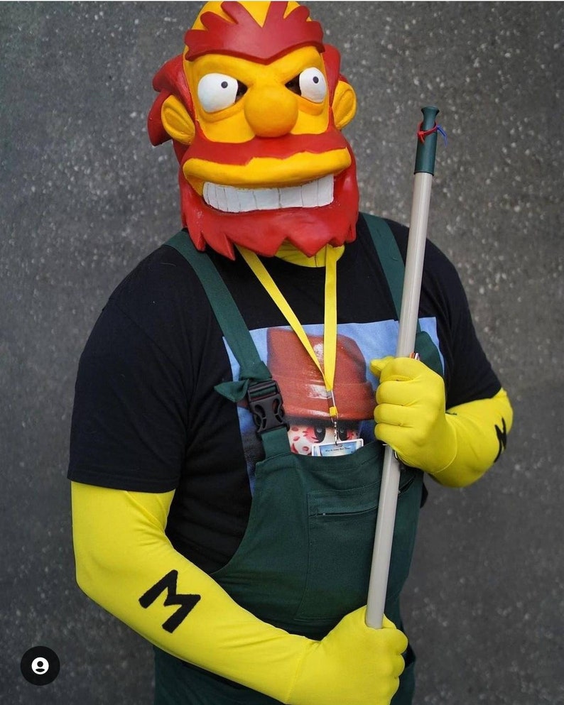 The Simpsons Willie Groundskeeper Latex Mask El Jardinero - Etsy