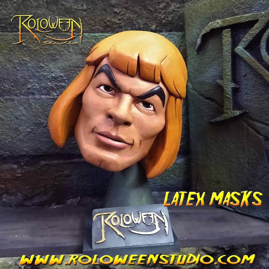 He-man Deluxe Latex Mask the Most Powerful Man Masters of the Universe ...