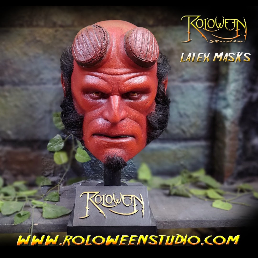 Hellboy Latex Mask Deluxe Red Demon, Anung-un-rama, Halloween, Hellboy ...