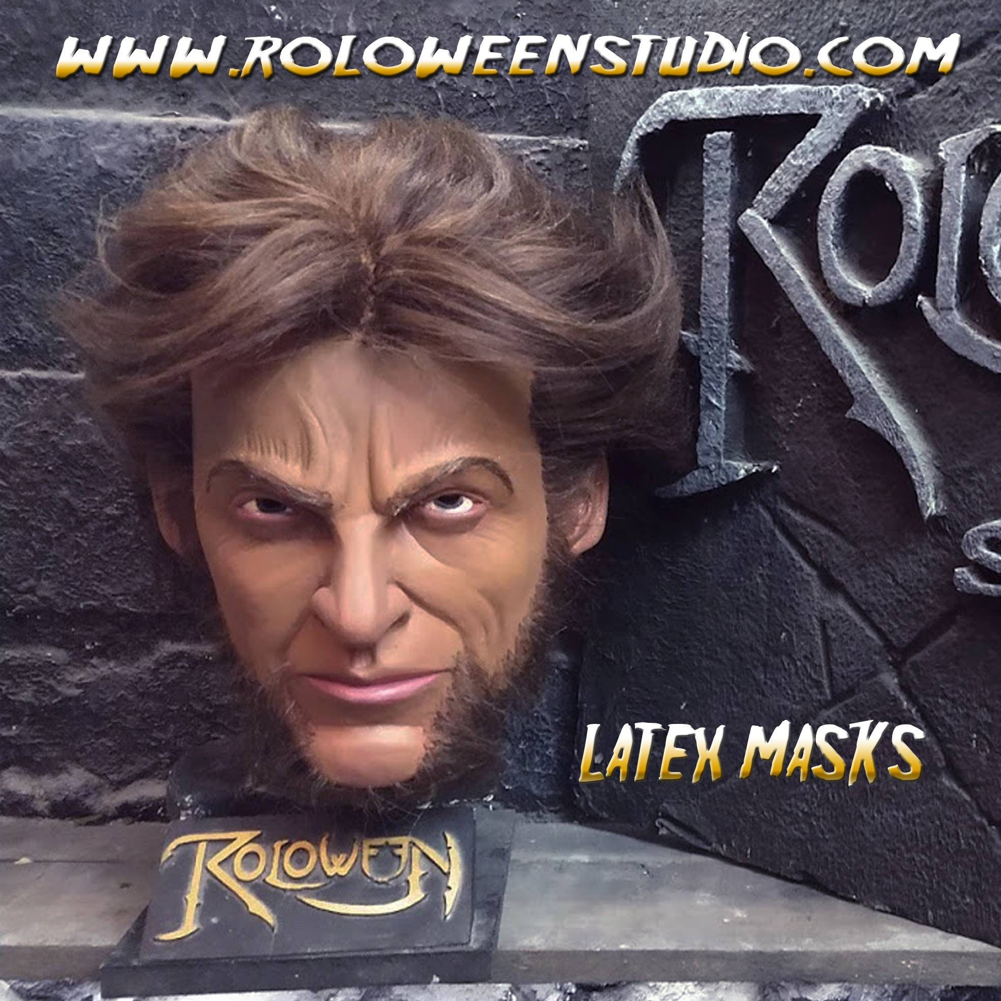 Hugh Jackman Wolverine Latex Mask Deluxe Logan X-men - Etsy