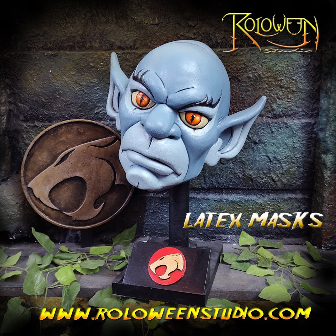 Panthro Thundercats Inspired Latex Mask - Realistic 80s Cartoon Warrior ...