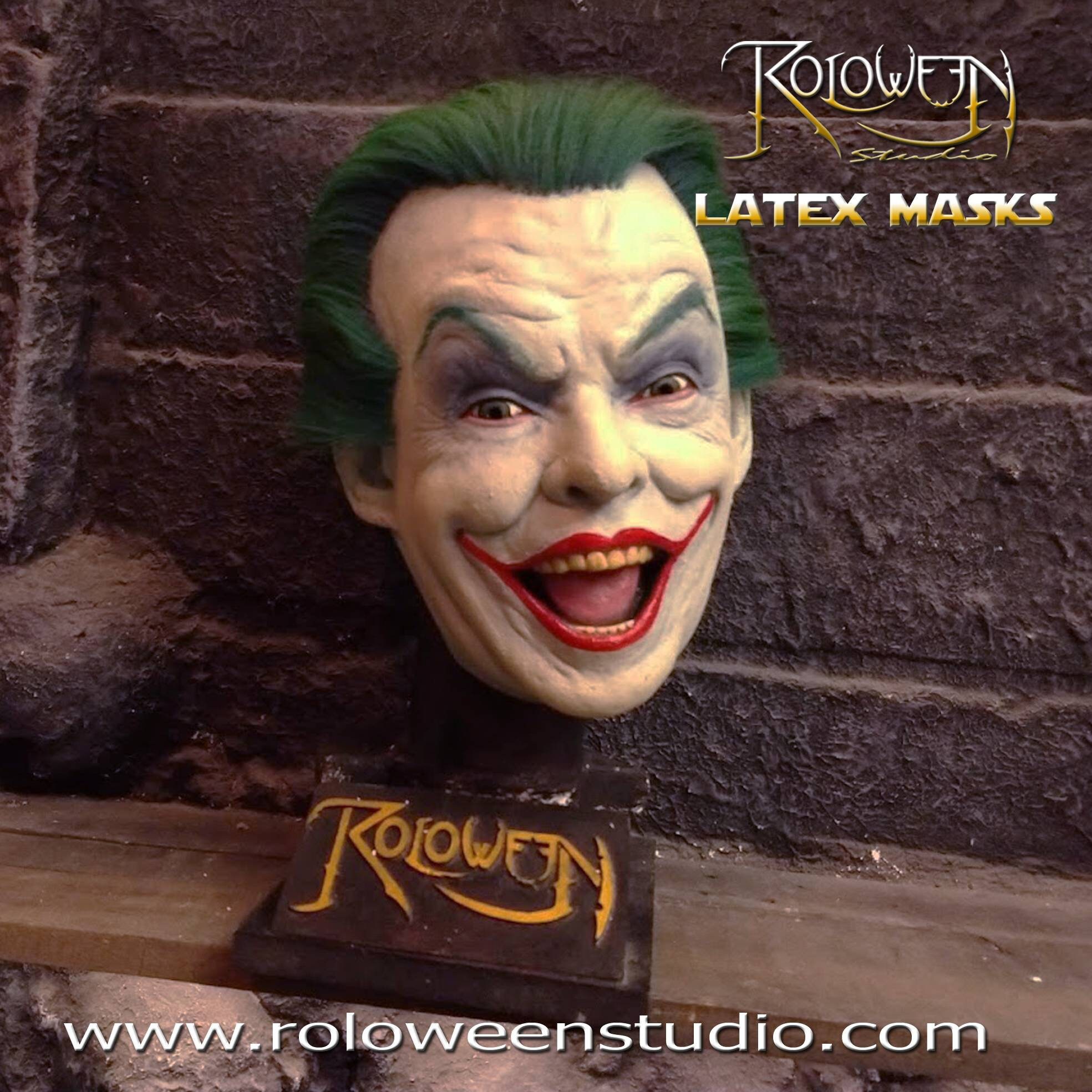 Jack Nicholson Joker 1989 deluxe latex mask batman vs joker | Etsy