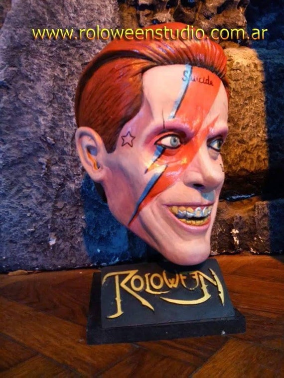 David Bowie Tributo Latex Mask Jared Leto Suicide Squad | Etsy