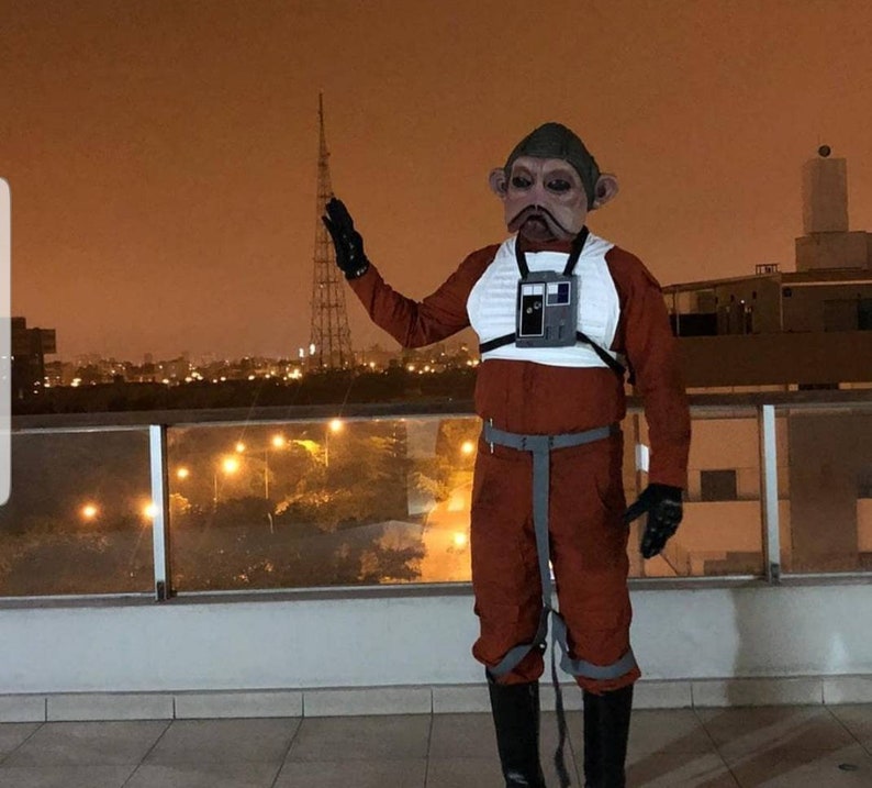 Nien Nunb Star Wars Latex Mask Sullustan the Force Awakens - Etsy