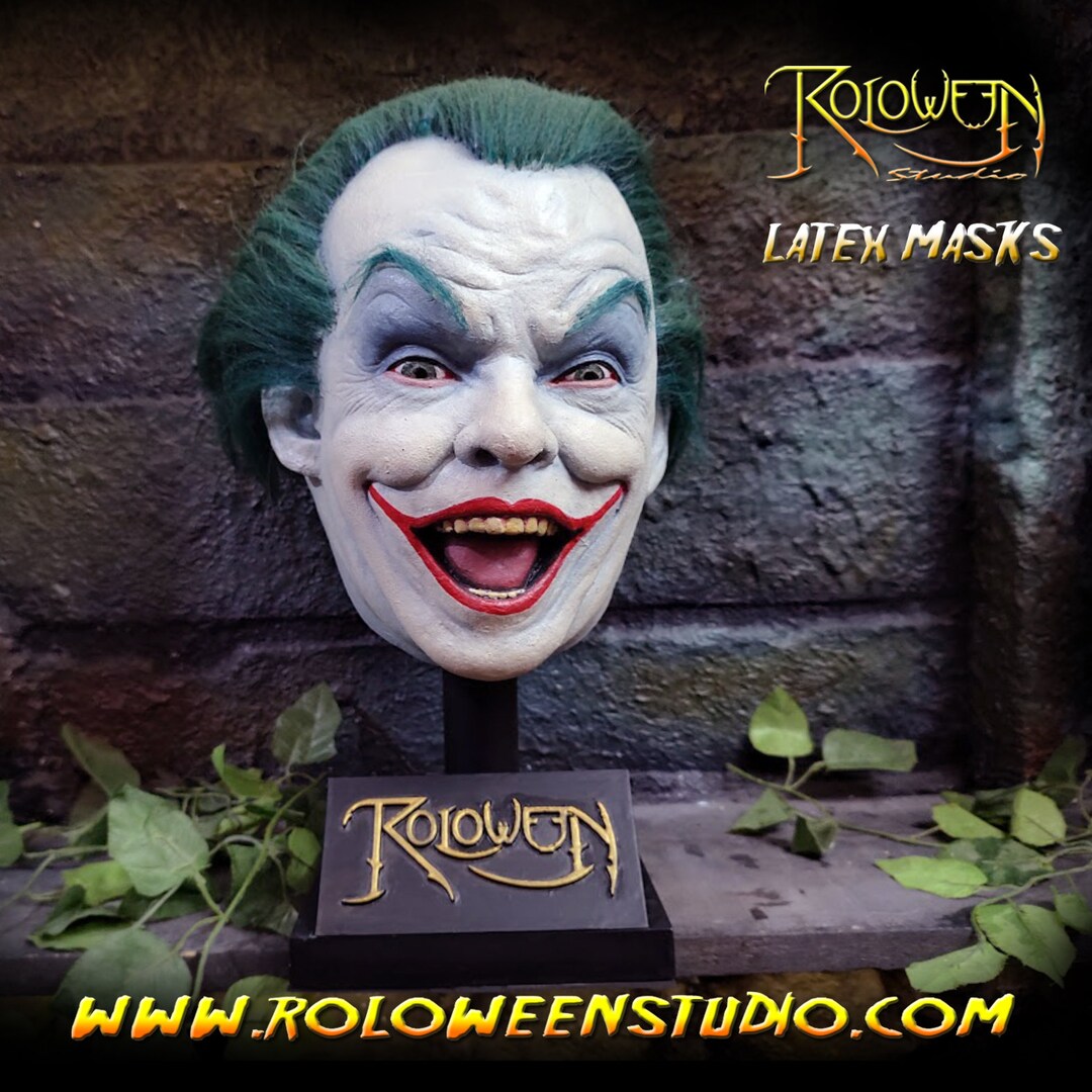 Jack Nicholson joker Batman 89 Joker Jack Nicholson deluxe latex mask ...