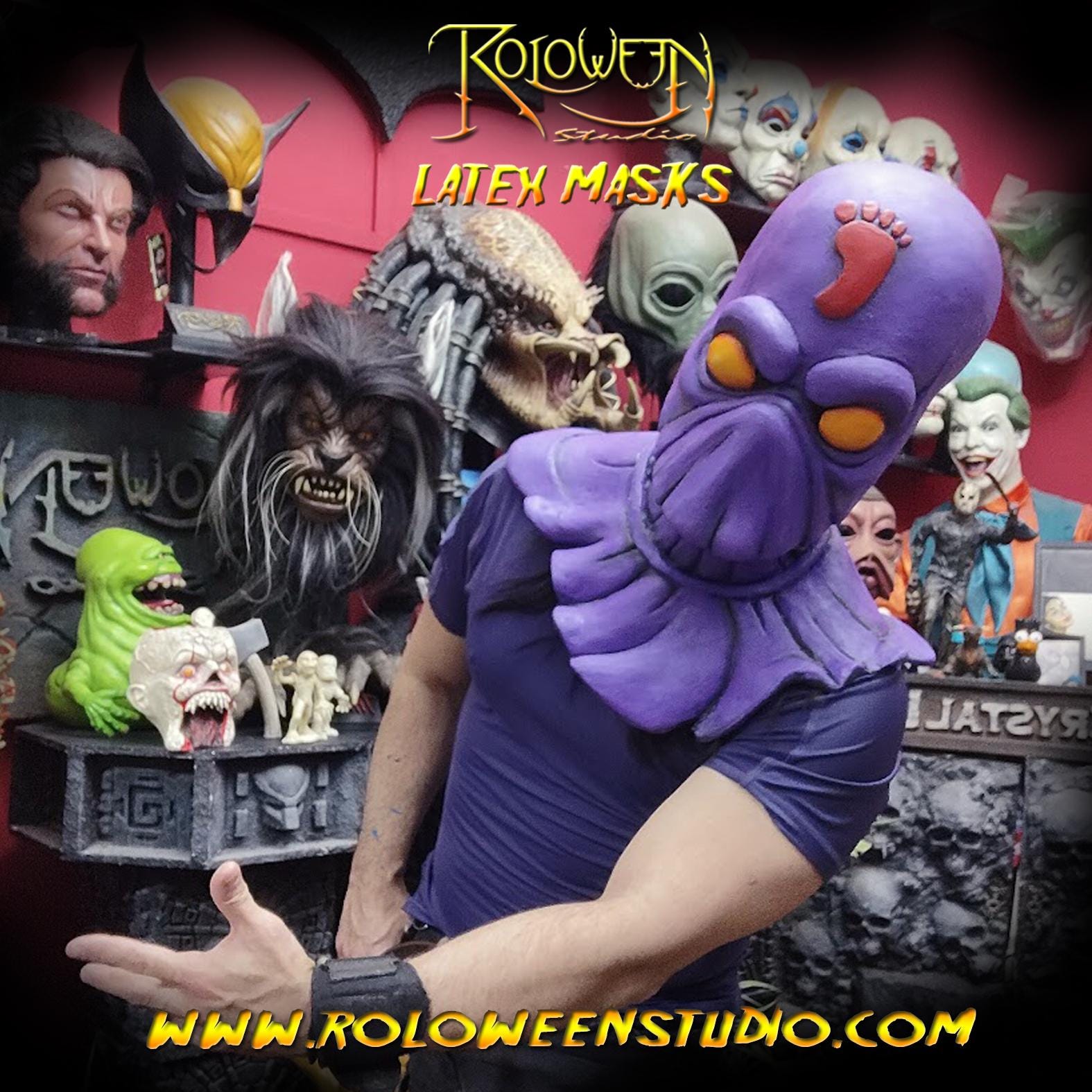 Foot Soldier Latex Mask - 1990 Movie Replica - Realistic TMNT Ninja ...