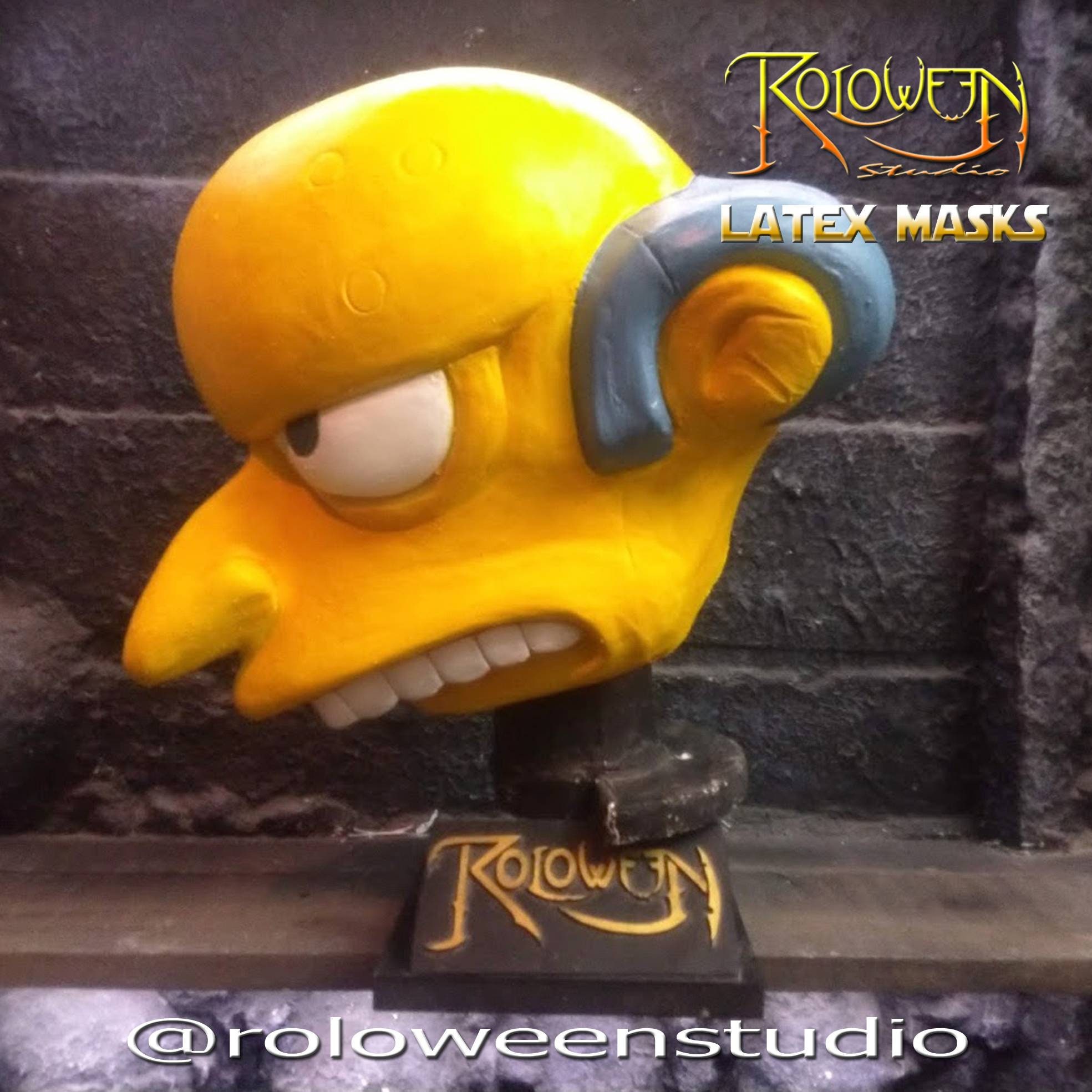 Mr. Burns Latex mask The Simpsons Montgomery Monty - Etsy España